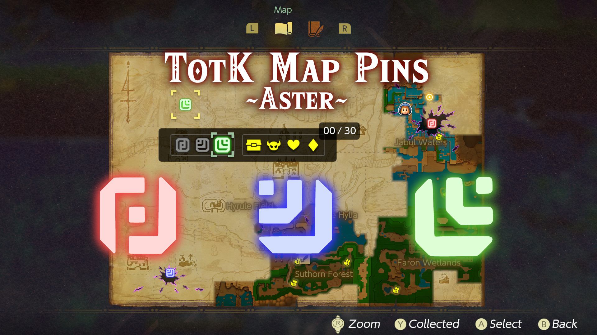 TotK Map Pins Mod for The Legend of Zelda: Echoes of Wisdom | TLoZ:EoW Mods