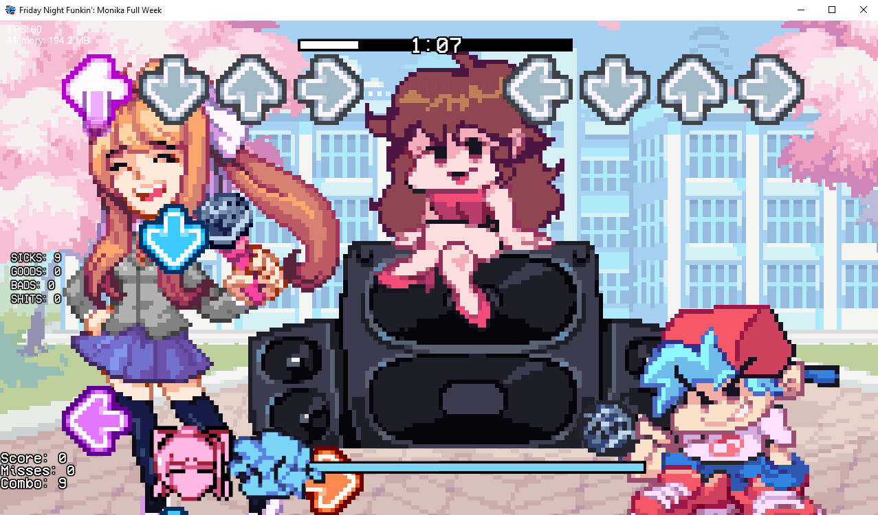 Monika full week! Psych Engine port Beta Mod for Friday Night Funkin' | FNF Mods