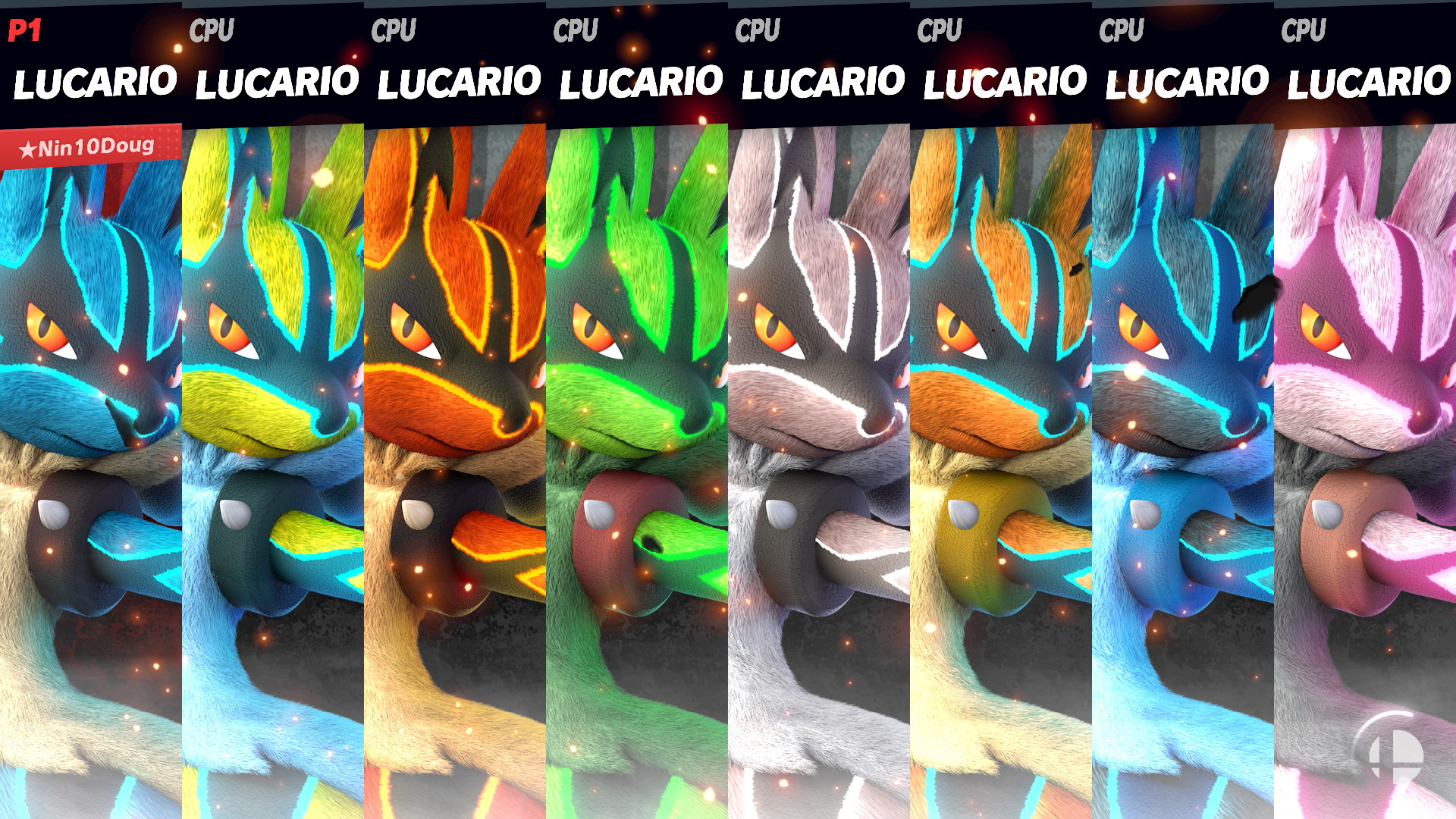 Megalucario Ssb4 Lucario (Super Smash Bros. 4 Design) [Super Smash