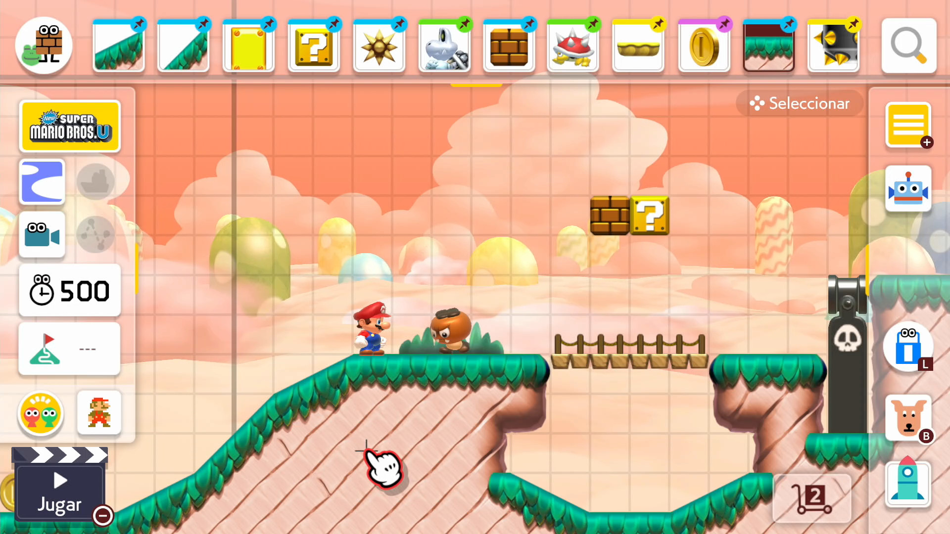 NSMBU Sunset Clouds Mod for Super Mario Maker 2 | SMM2 Mods