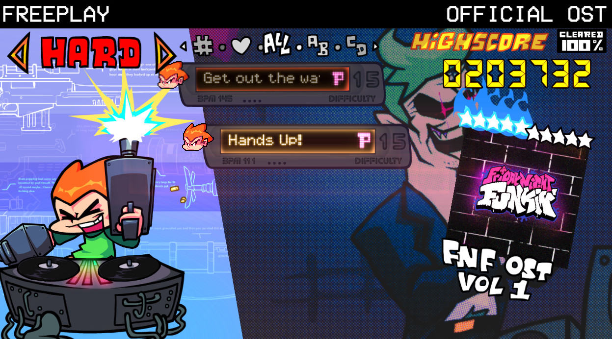 Hands Up! Charted ft. Pico's doppelganger Mod for Friday Night Funkin ...