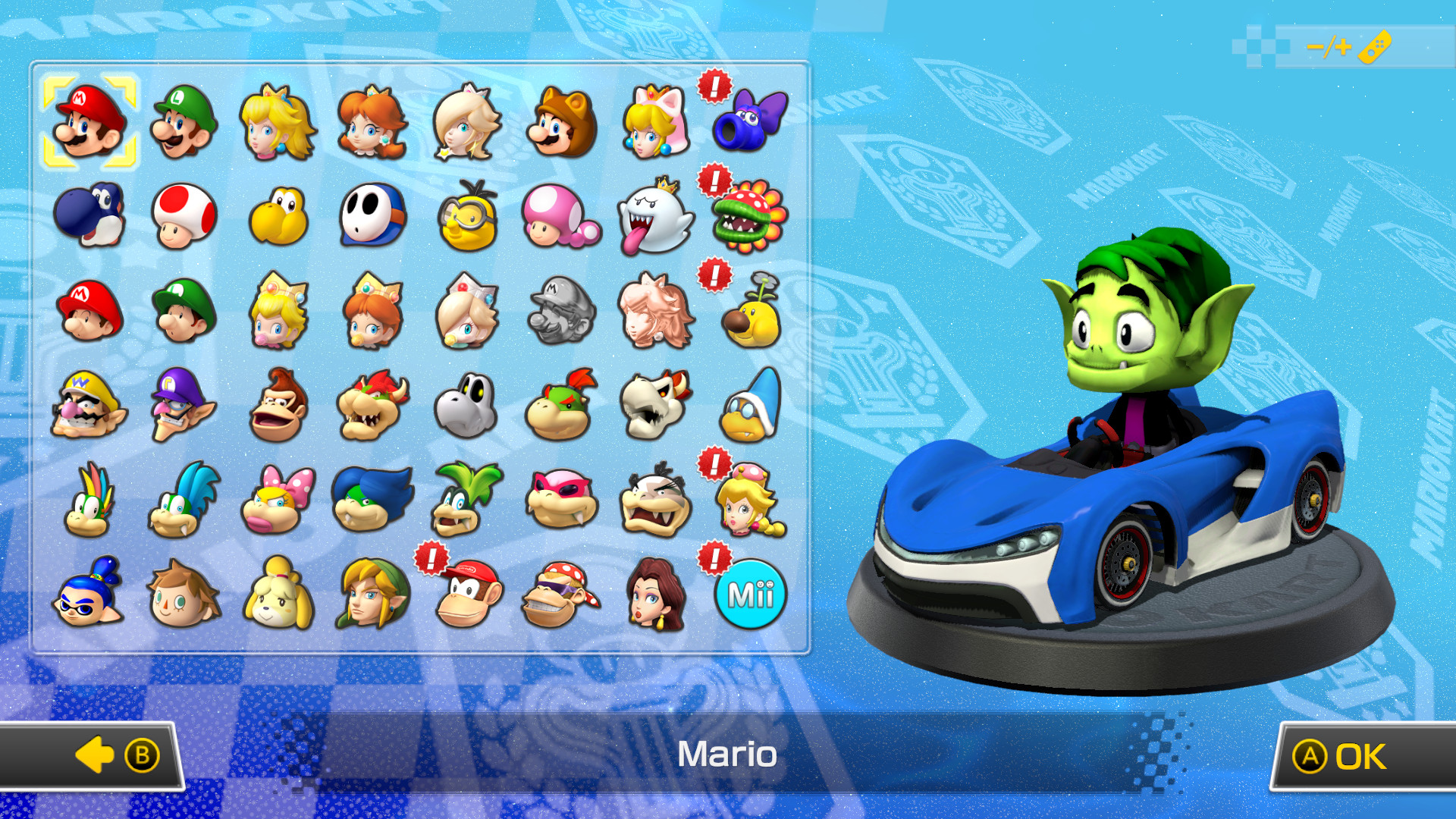 beast boy (read Description) Mod for Mario Kart 8 Deluxe | MK8D Mods