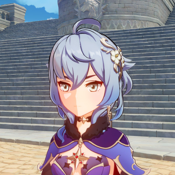 Mona with Ganyu Hair Mod for Genshin Impact | GI Mods