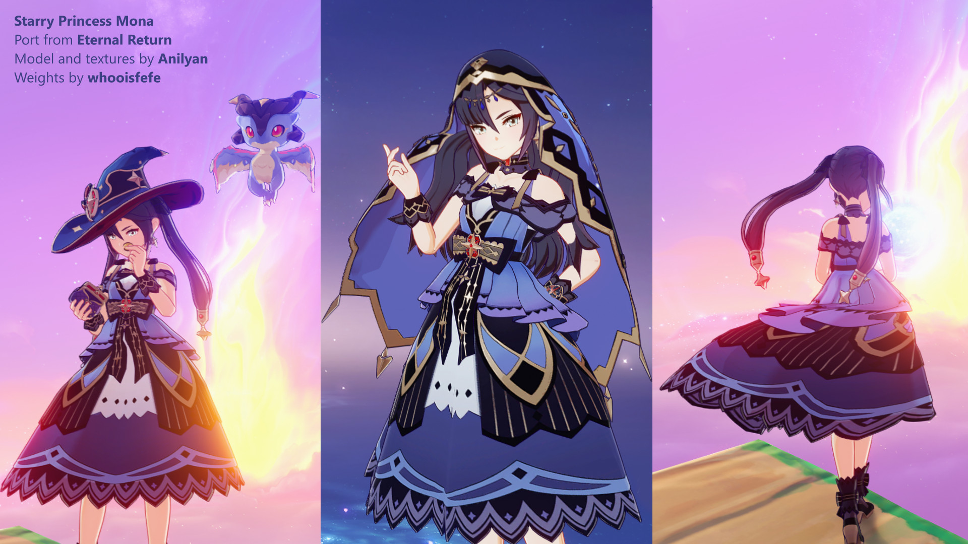 Starry Princess Mona Mod for Genshin Impact | GI Mods