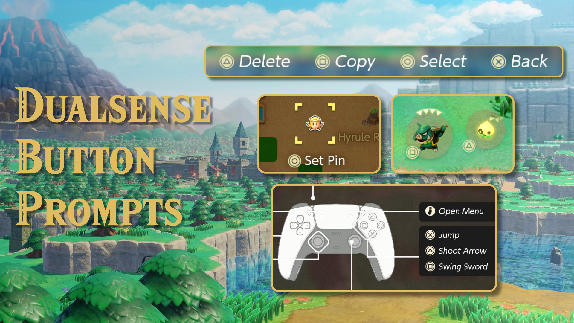 Dualsense/PS5 Controller Prompts Mod for The Legend of Zelda: Echoes of Wisdom | TLoZ:EoW Mods
