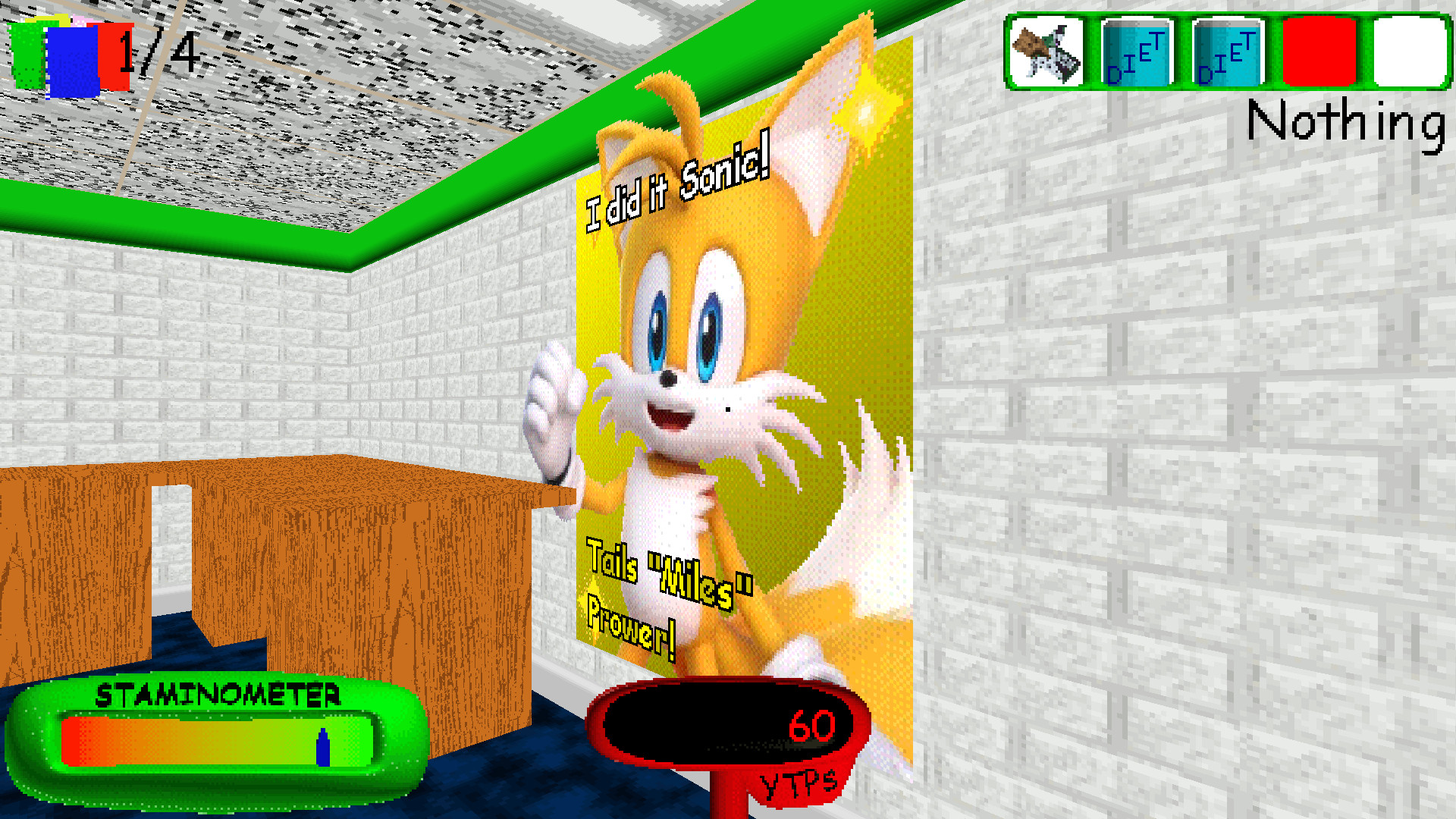 Baldi-styled Sonic Posters Mod for Baldi's Basics | Baldi Mods