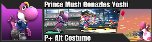Prince Mush Gonzales Yoshi Mod for Super Smash Bros. Brawl | Brawl Mods
