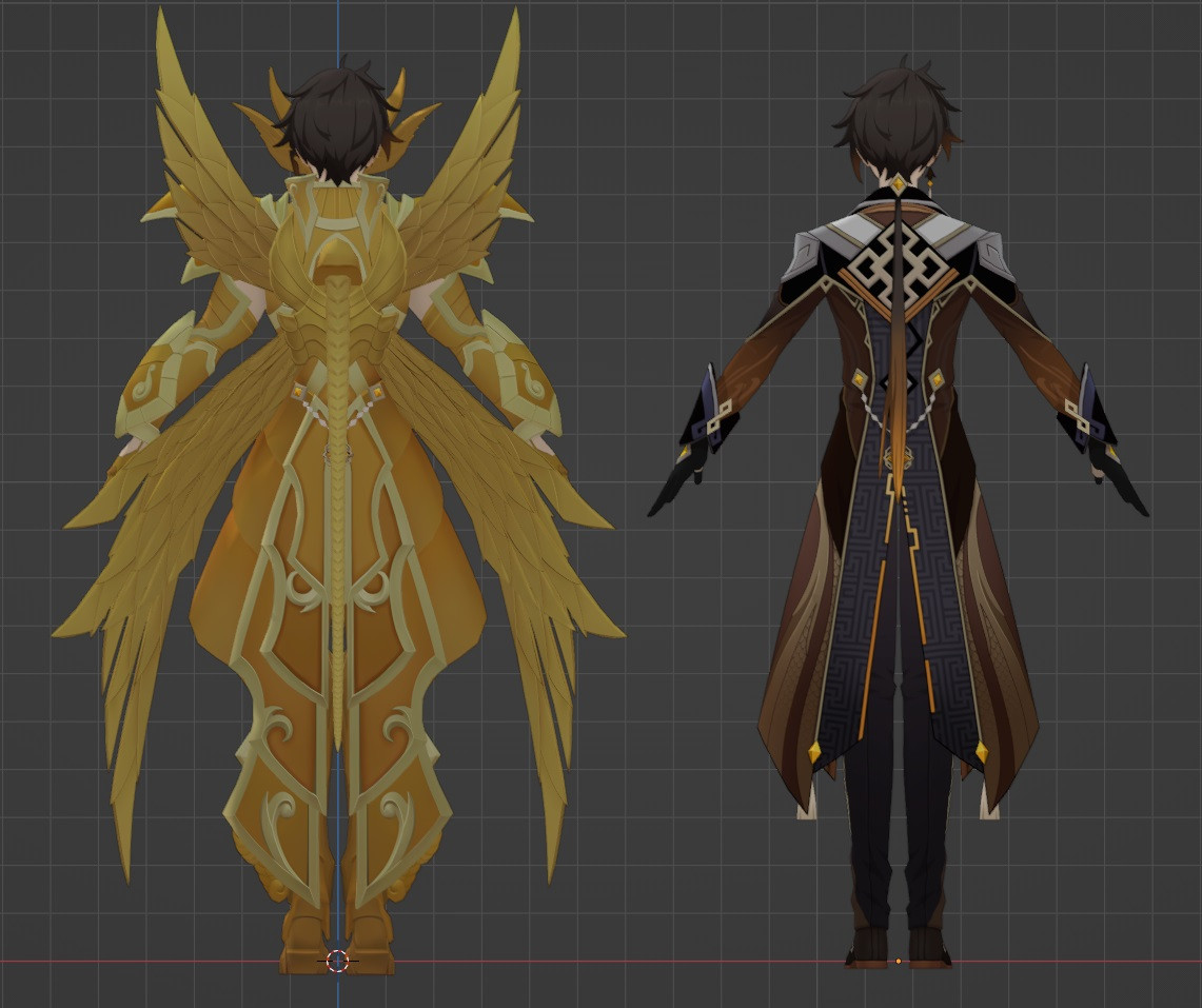 Gold Ophiuchus Cloth Zhongli Mod for Genshin Impact | GI Mods