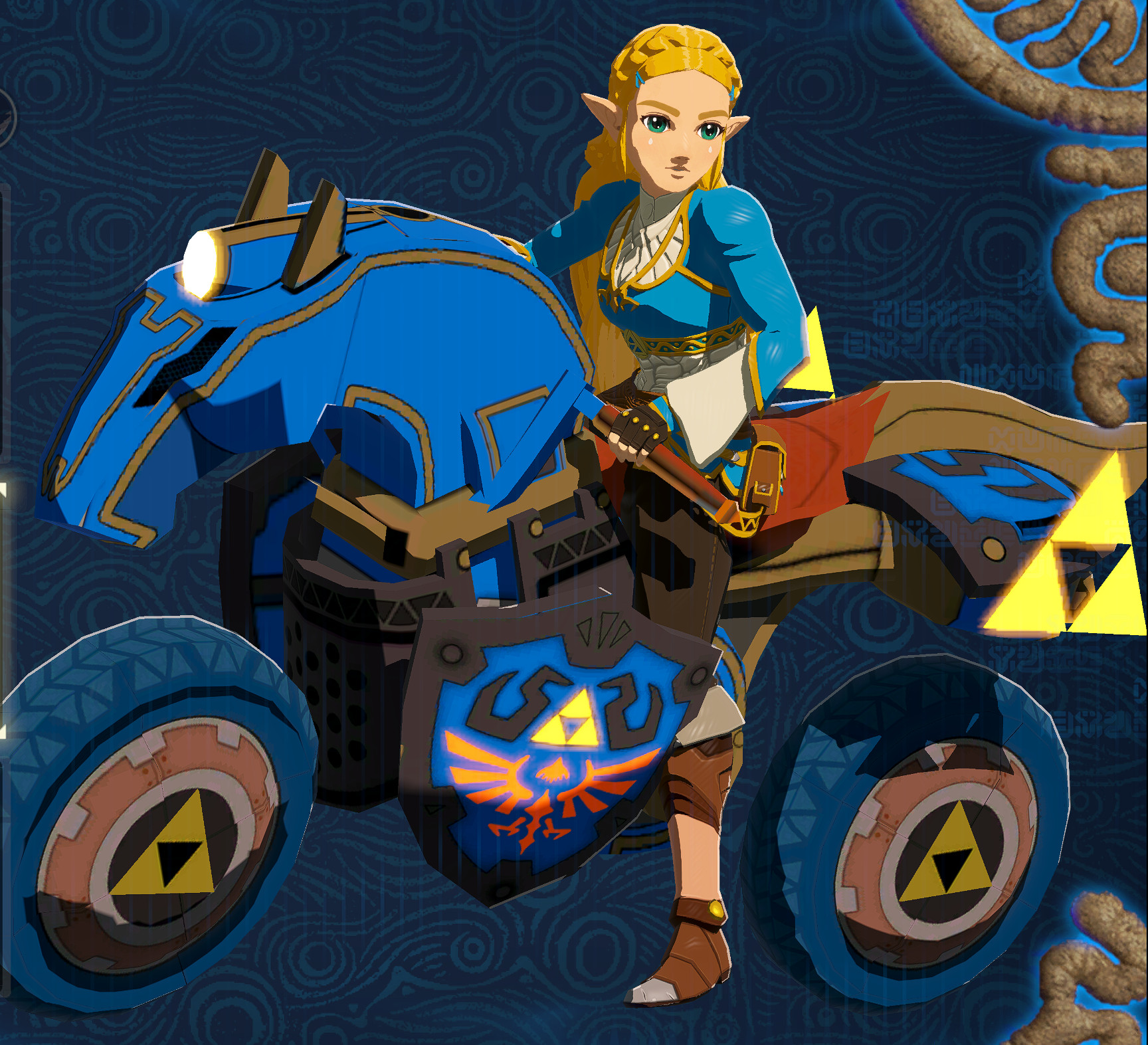 MK8 motorcycle over master cycle Mod for Hyrule Warriors: Age of ...