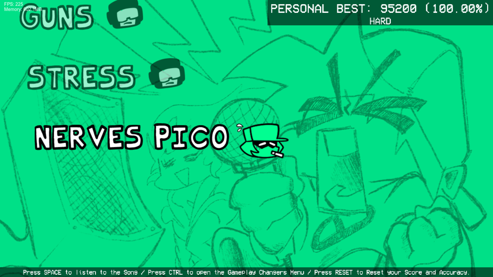 Vs. Garcello - Nerves (Pico Mix) Mod for Friday Night Funkin' | FNF Mods