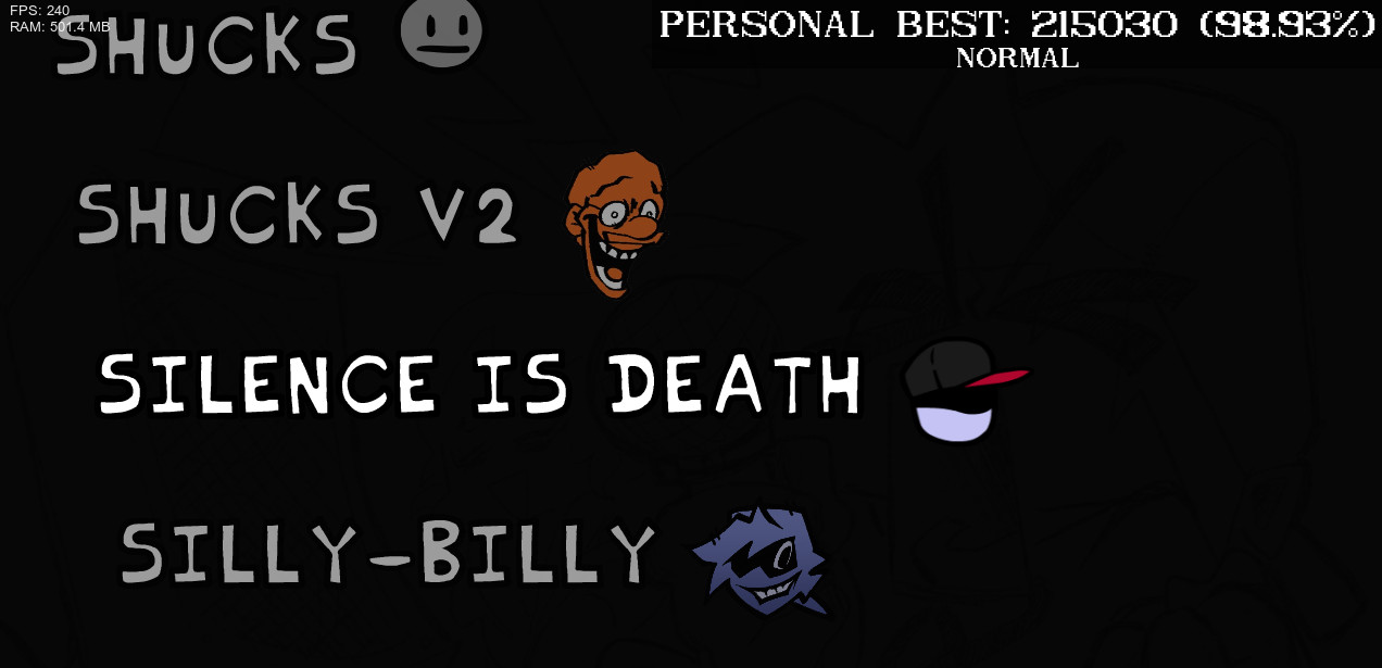 silence is death psych engine port Mod for Friday Night Funkin' | FNF Mods