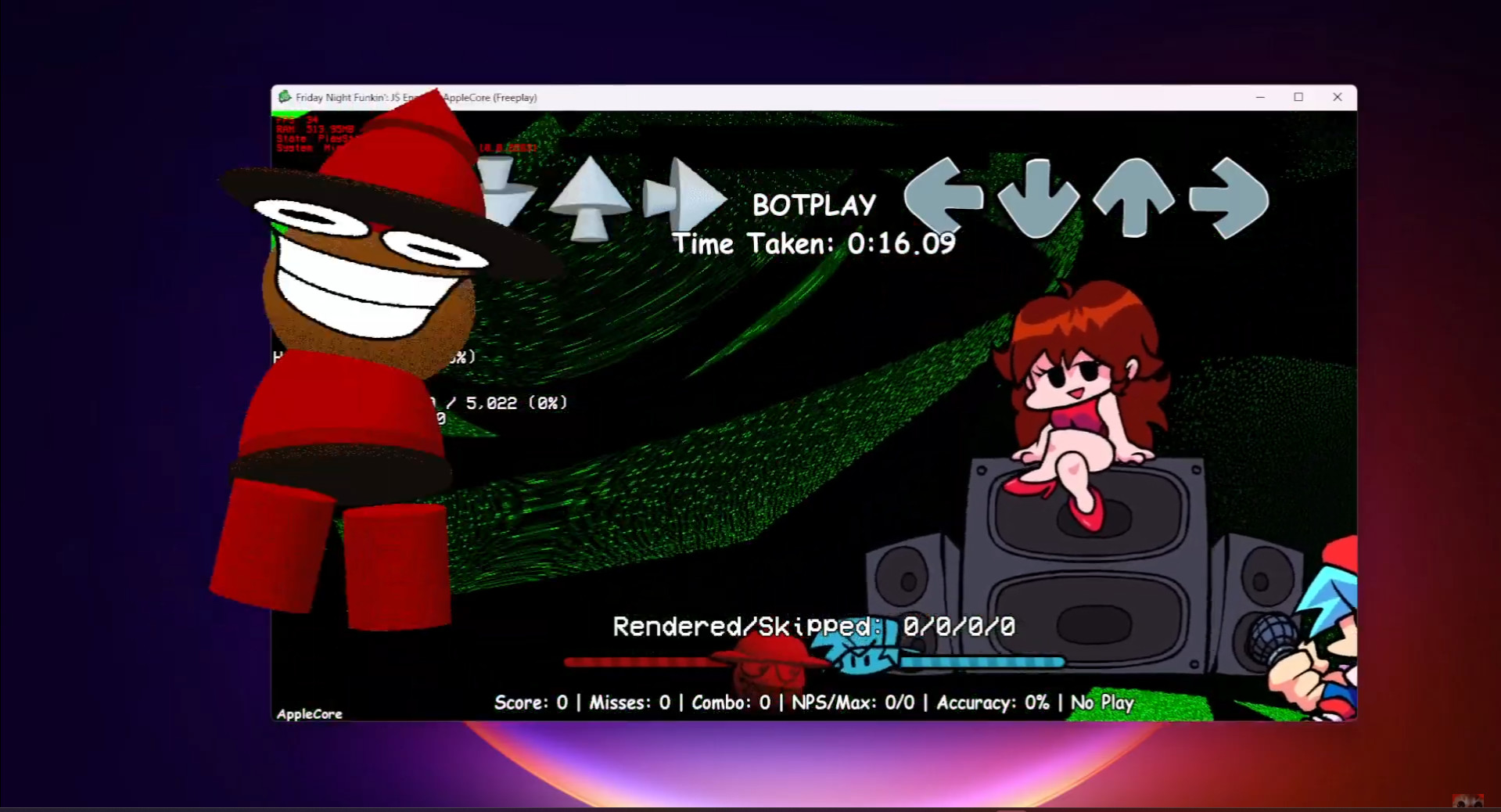 AppleCore Expunged Part (JS Engine) Mod for Friday Night Funkin' | FNF Mods
