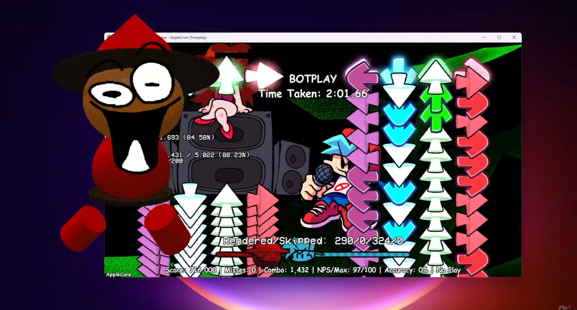 AppleCore Expunged Part (JS Engine) Mod for Friday Night Funkin' | FNF Mods