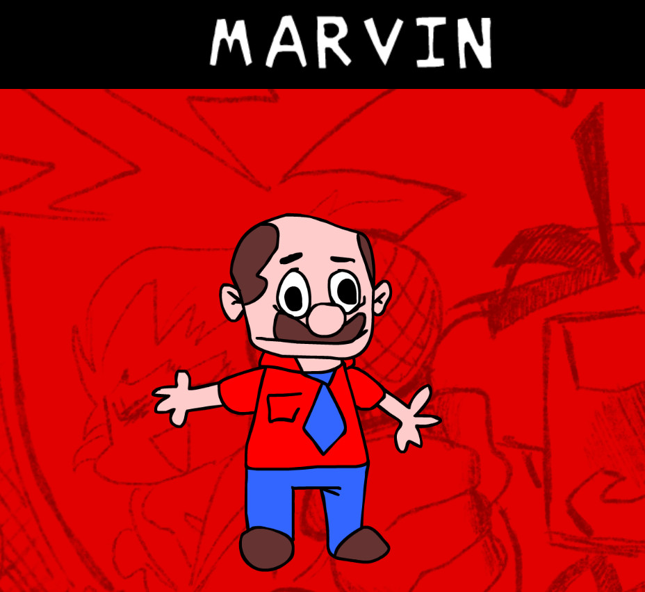 Marvin playable character for Psych Online Mod for Friday Night Funkin ...