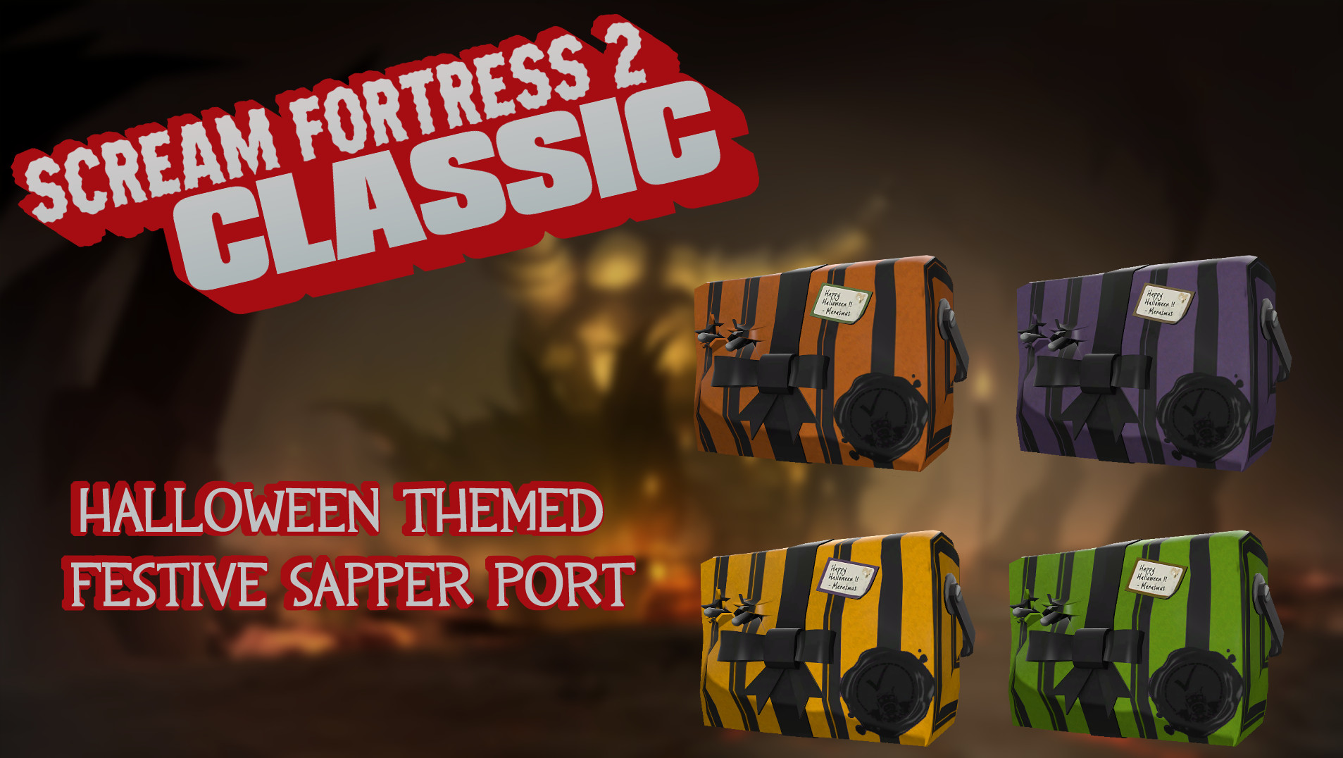 Halloween Themed Festive Sapper Port Mod for Team Fortress 2 Classified ...