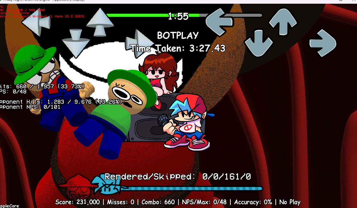 AppleCore Recharted (JS Engine Port) Mod for Friday Night Funkin' | FNF Mods