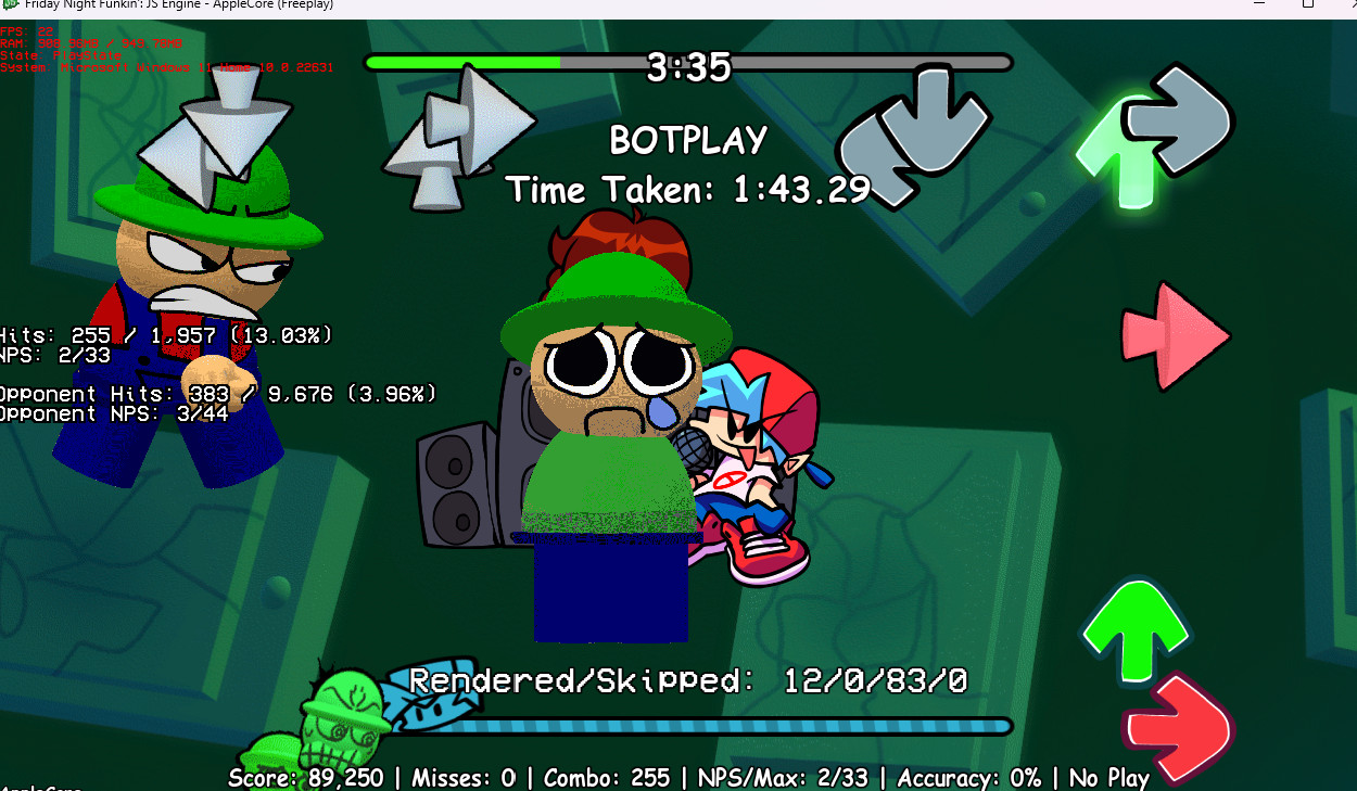 AppleCore Recharted (JS Engine Port) Mod for Friday Night Funkin' | FNF ...