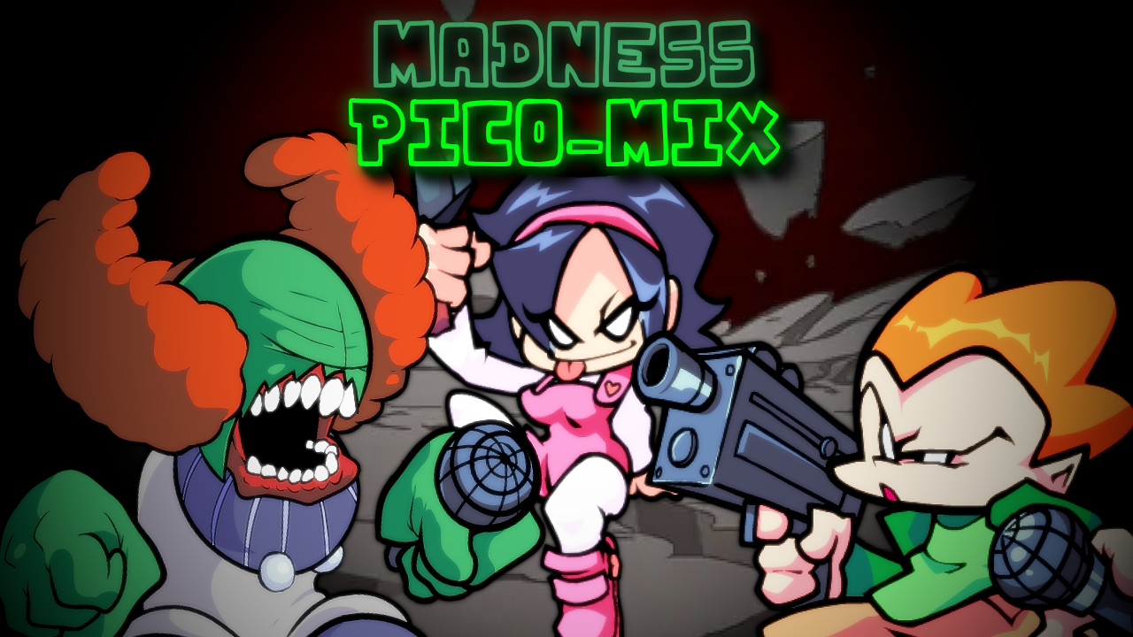 Madness Pico Mix Playable Mod for Friday Night Funkin' | FNF Mods