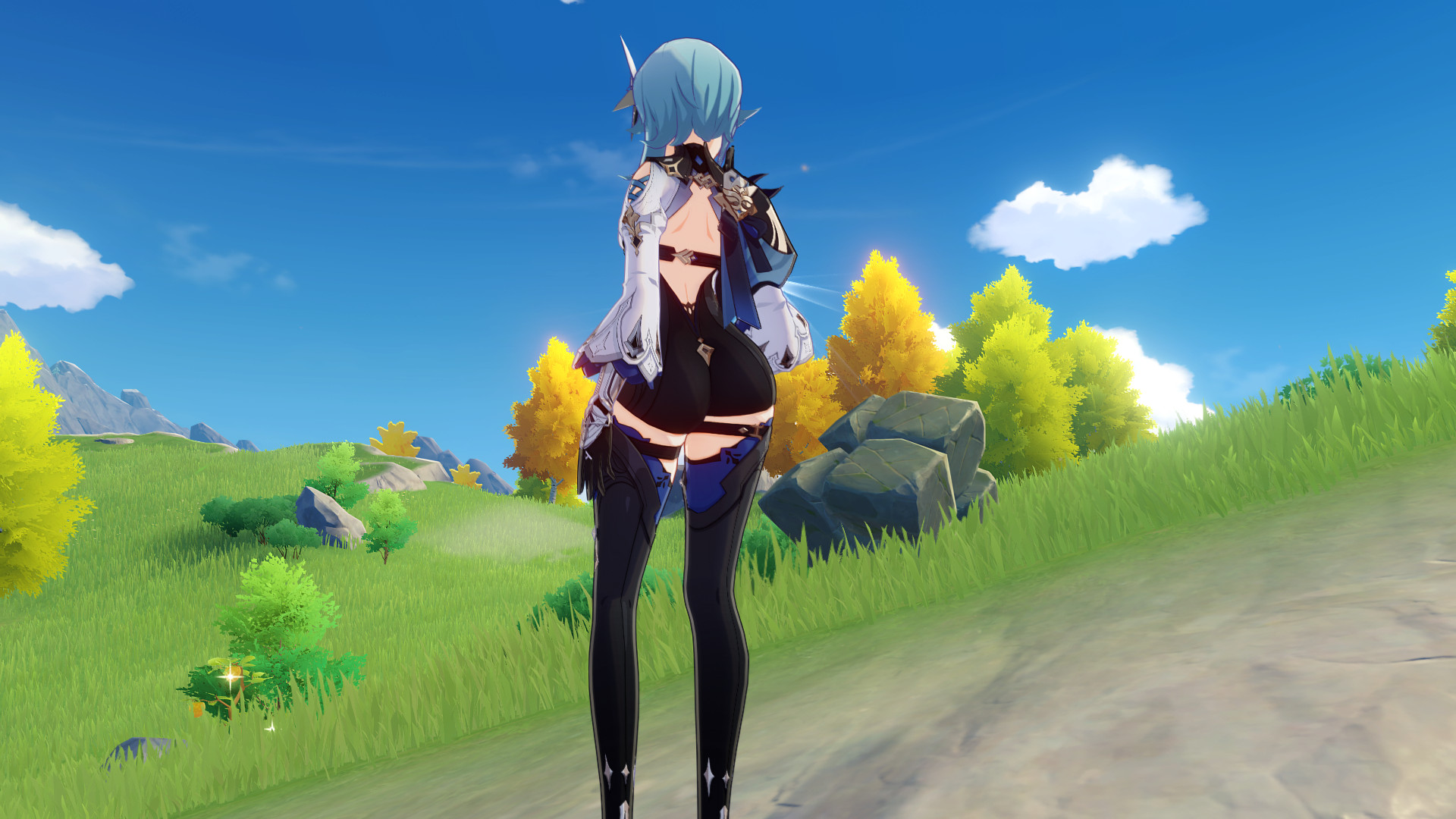 Eula slightly thicc without cape without headband Mod for Genshin ...