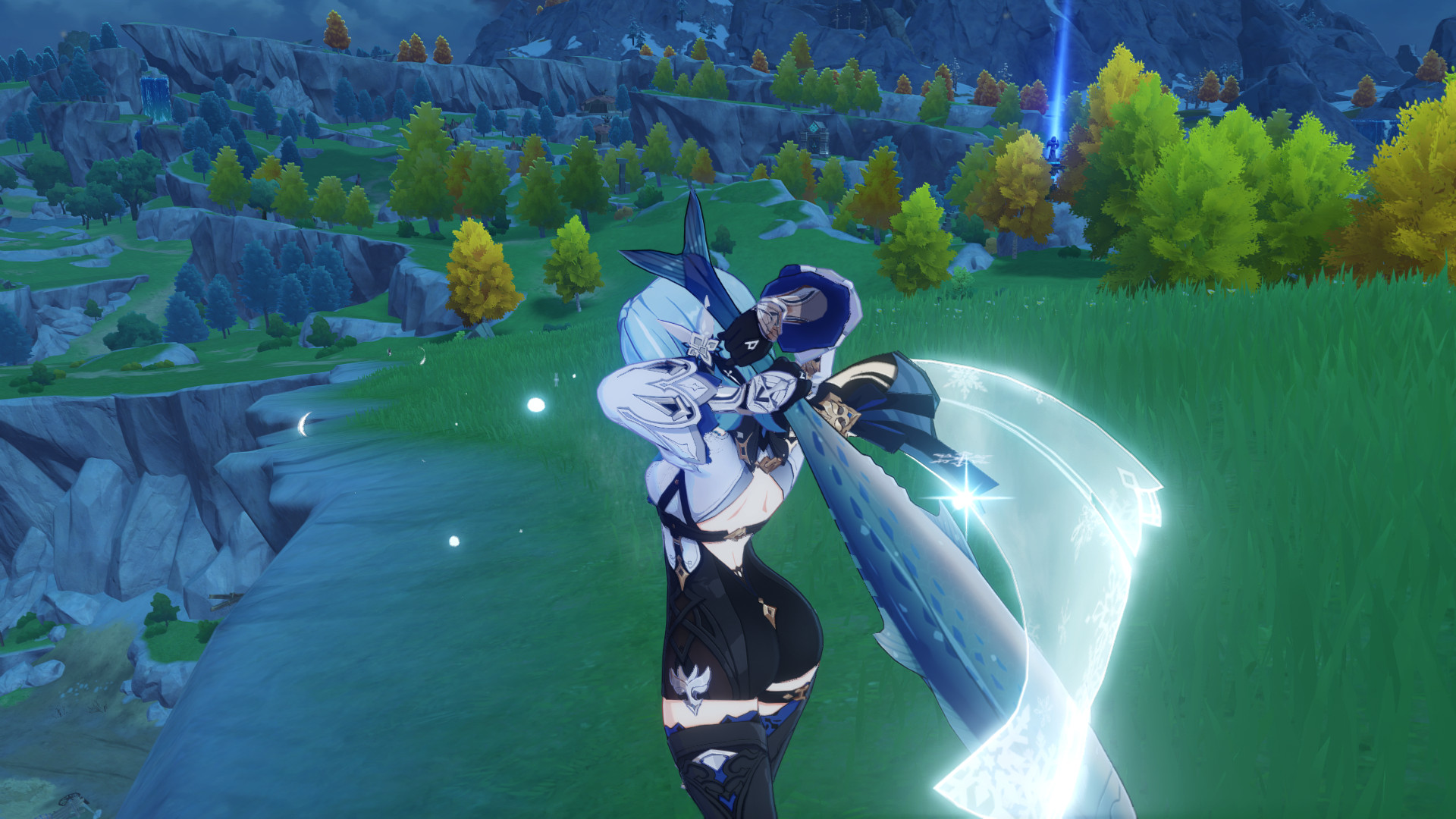 Eula slightly thicc without cape without headband Mod for Genshin ...