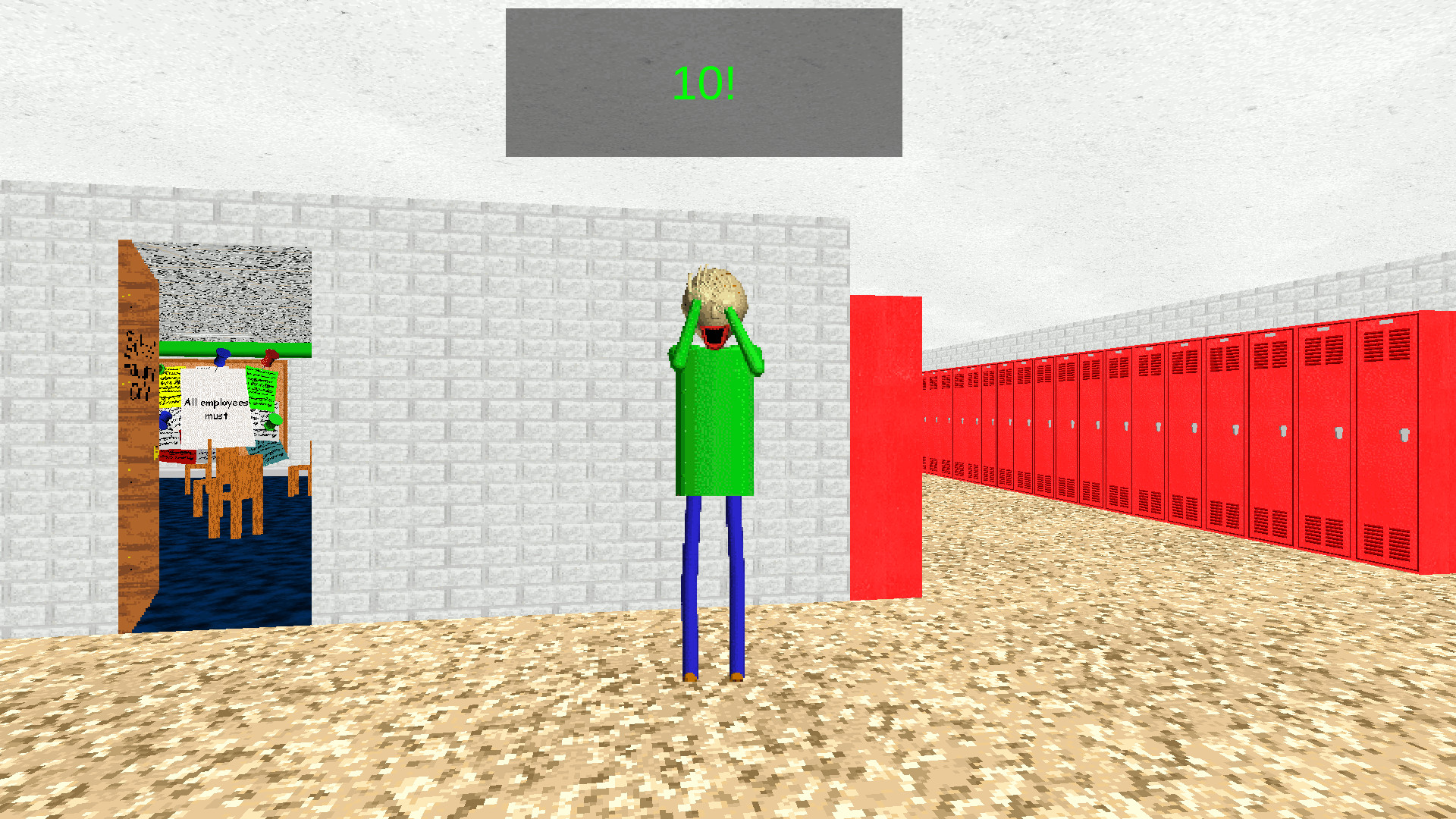 Press F1 To Hide Hud! Mod for Baldi's Basics | Baldi Mods