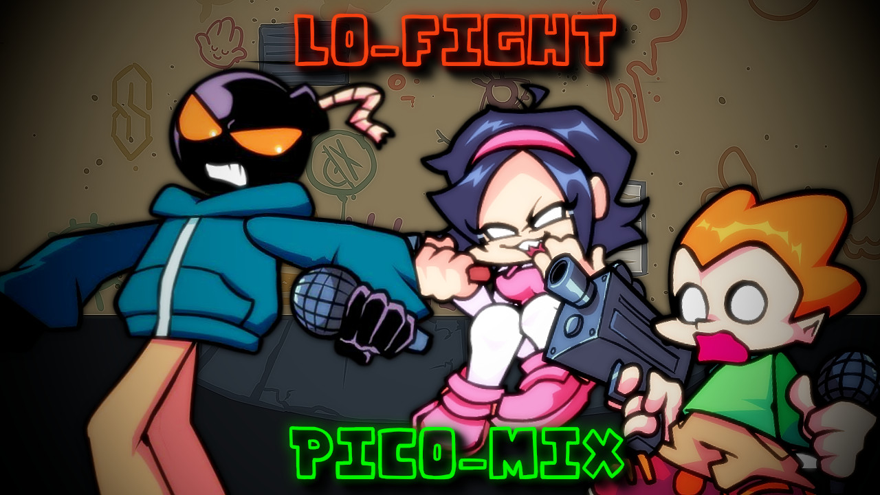 Lo-Fight Pico Mix Playable Mod for Friday Night Funkin' | FNF Mods