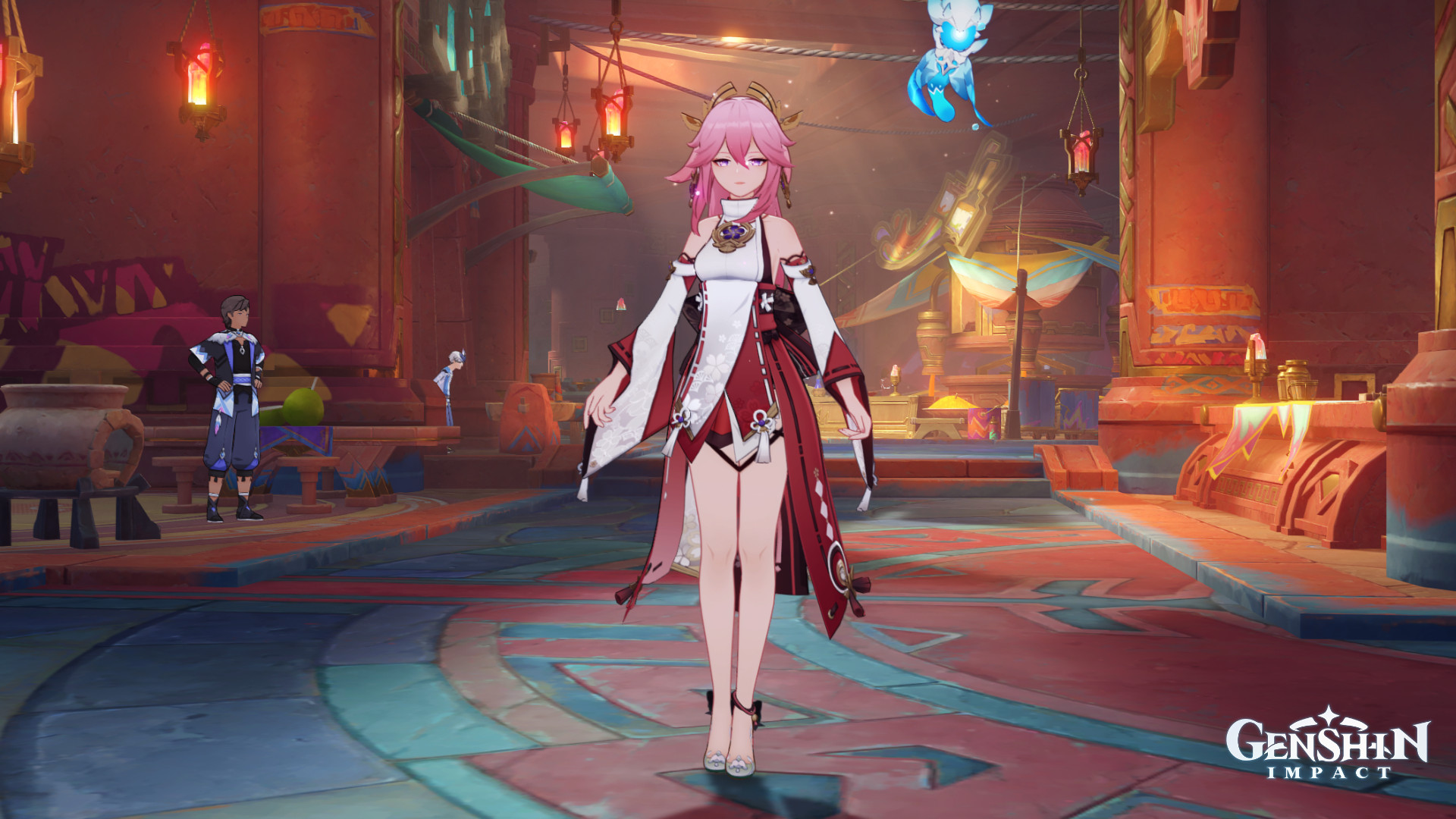 Yae Miko with Emilie's Legs Mod for Genshin Impact | GI Mods