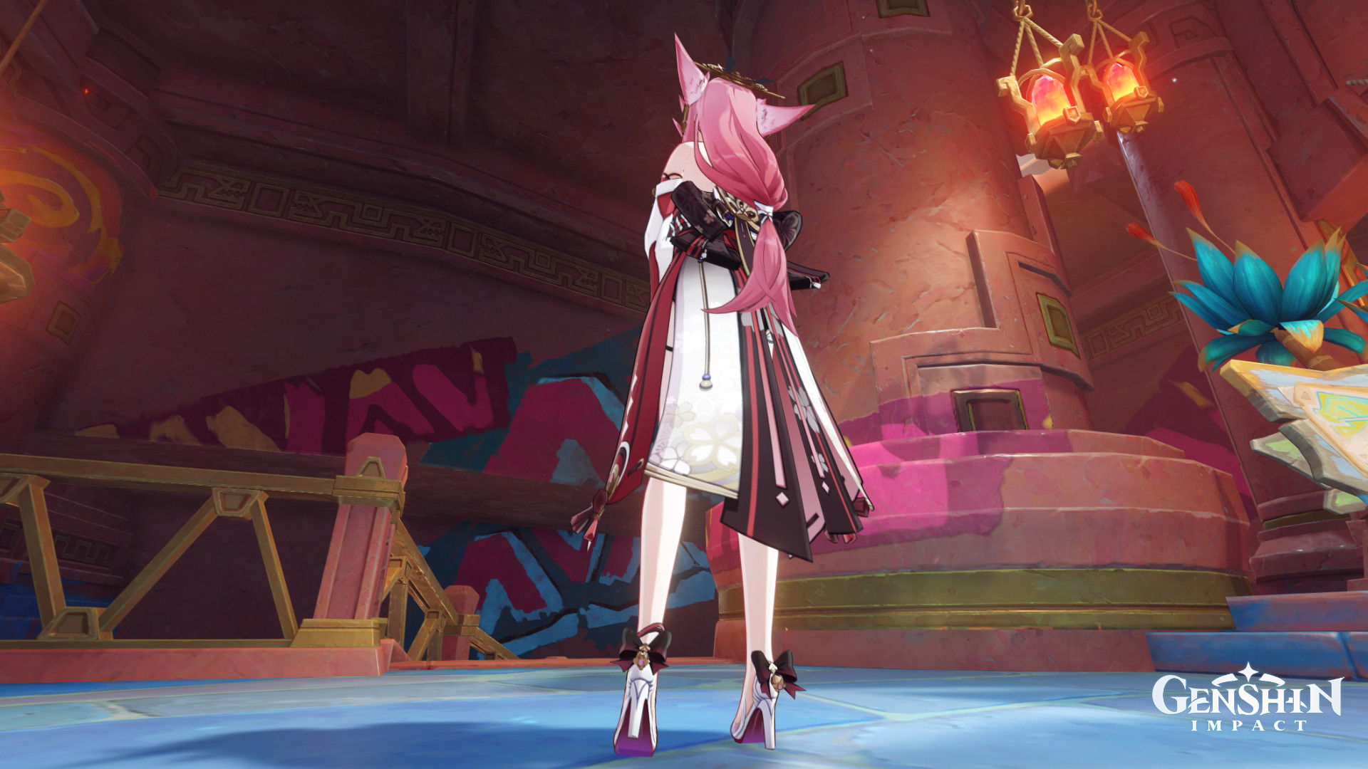 Yae Miko with Emilie's Legs Mod for Genshin Impact | GI Mods