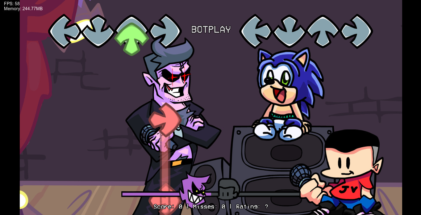 Baby Sonic over Girlfriend + FLA Mod for Friday Night Funkin' | FNF Mods