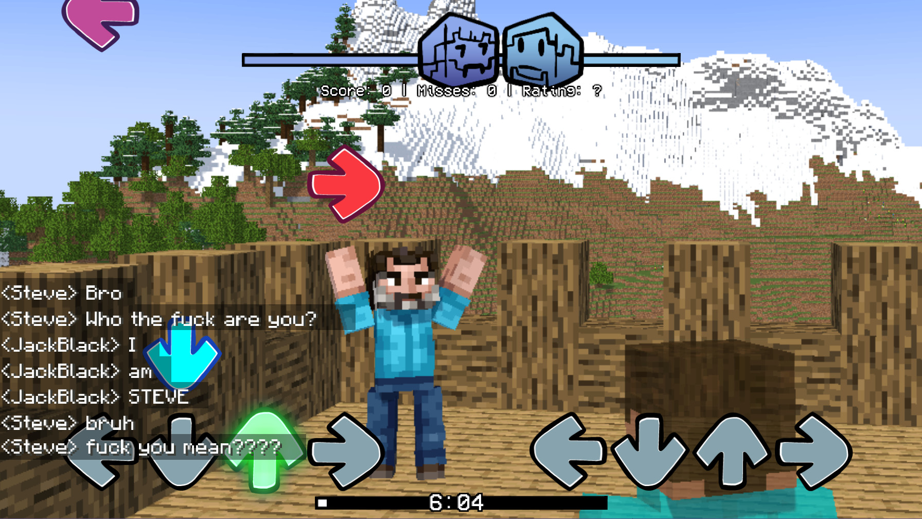 I AM STEVE | Silly Billy Minecraft MIX Mod for Friday Night Funkin ...