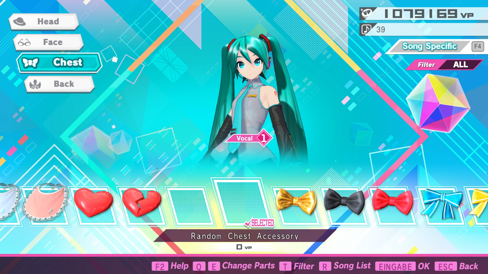 Random Accessories Mod for Hatsune Miku: Project DIVA Mega Mix+ ...