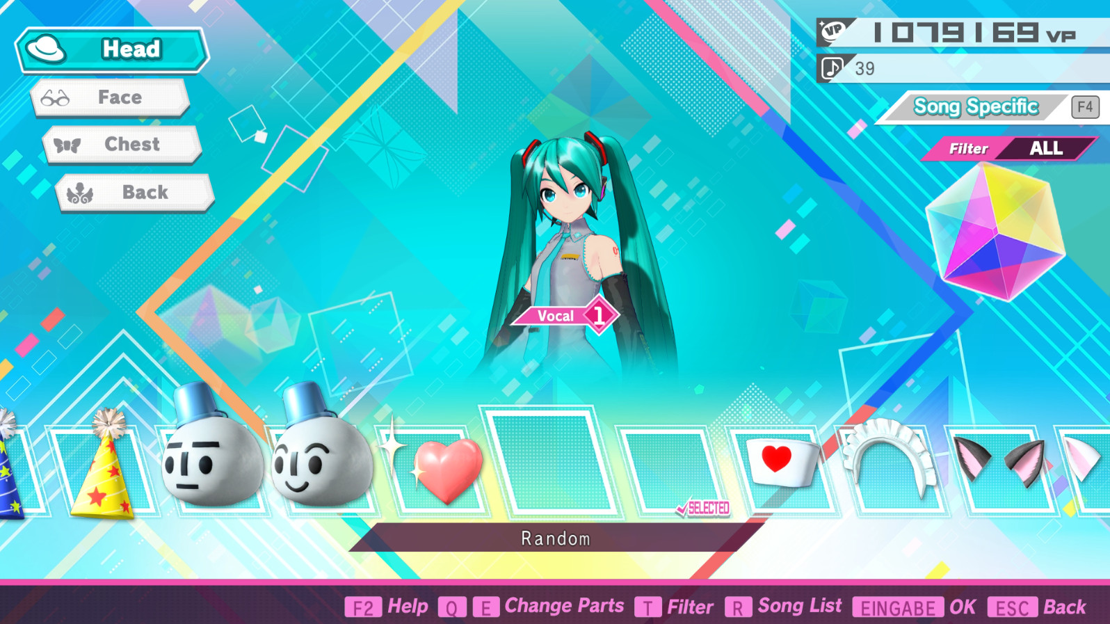 Random Accessories Mod for Hatsune Miku: Project DIVA Mega Mix+ ...