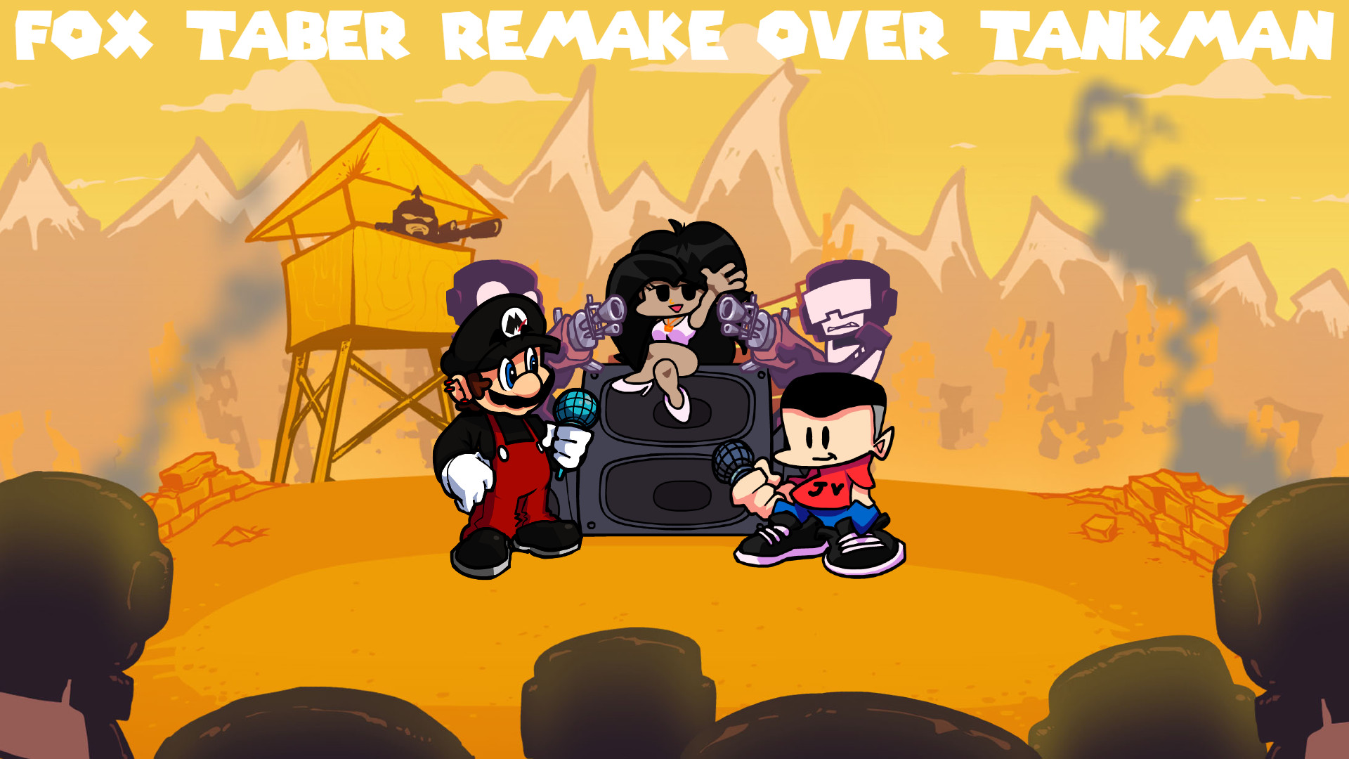 Fox Taber Remake over Tankman Mod for Friday Night Funkin' | FNF Mods