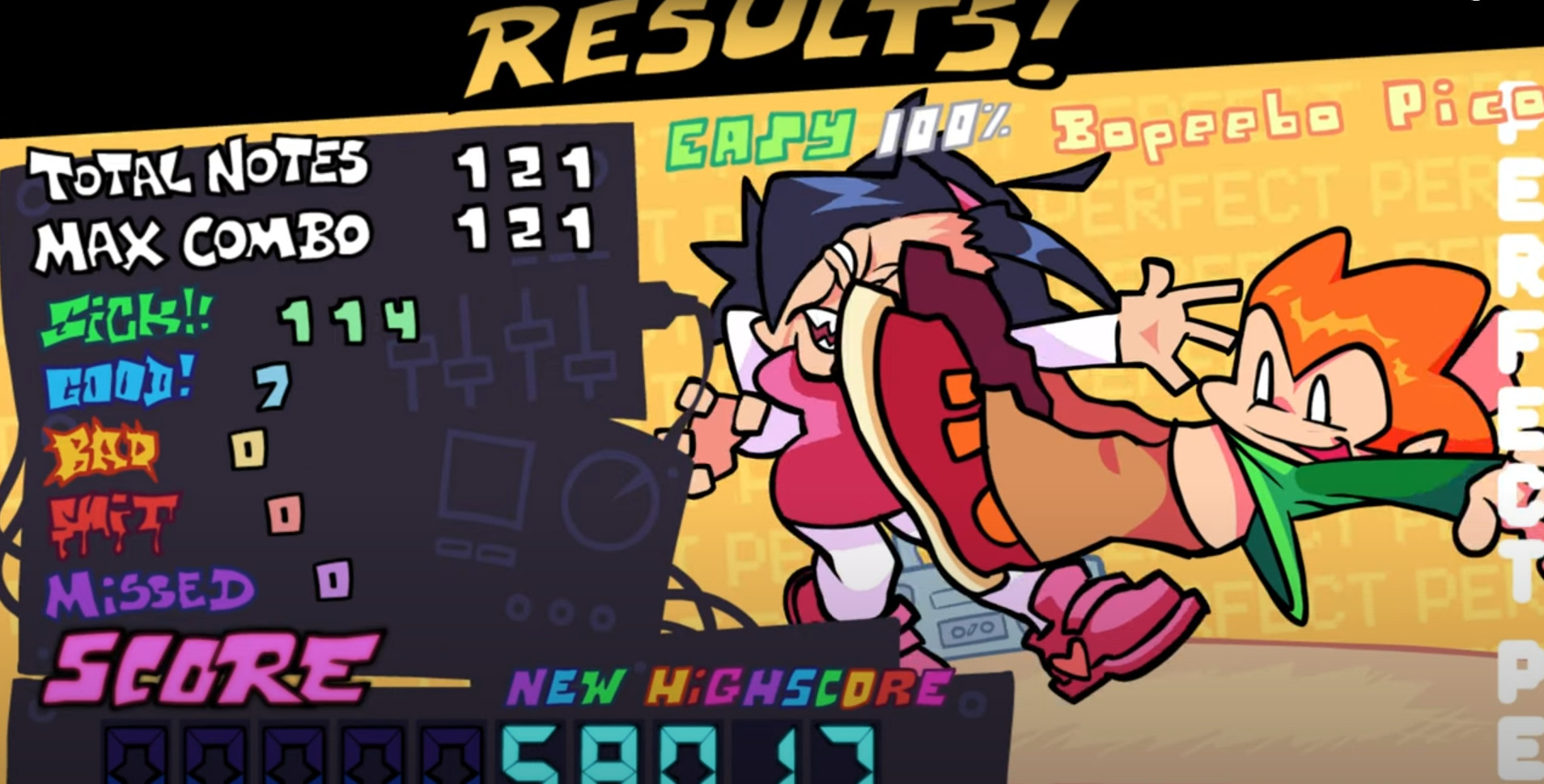 Pico Results Screen For Psych Engine Mod for Friday Night Funkin' | FNF Mods