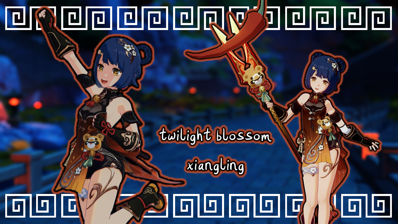 twilight blossom xiangling + weapon Mod for Genshin Impact | GI Mods