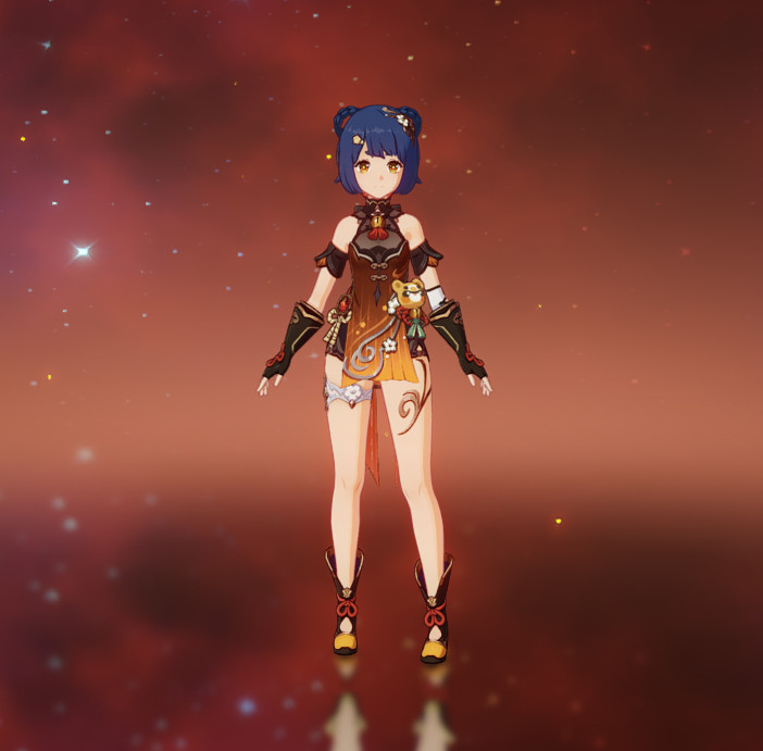 twilight blossom xiangling + weapon Mod for Genshin Impact | GI Mods