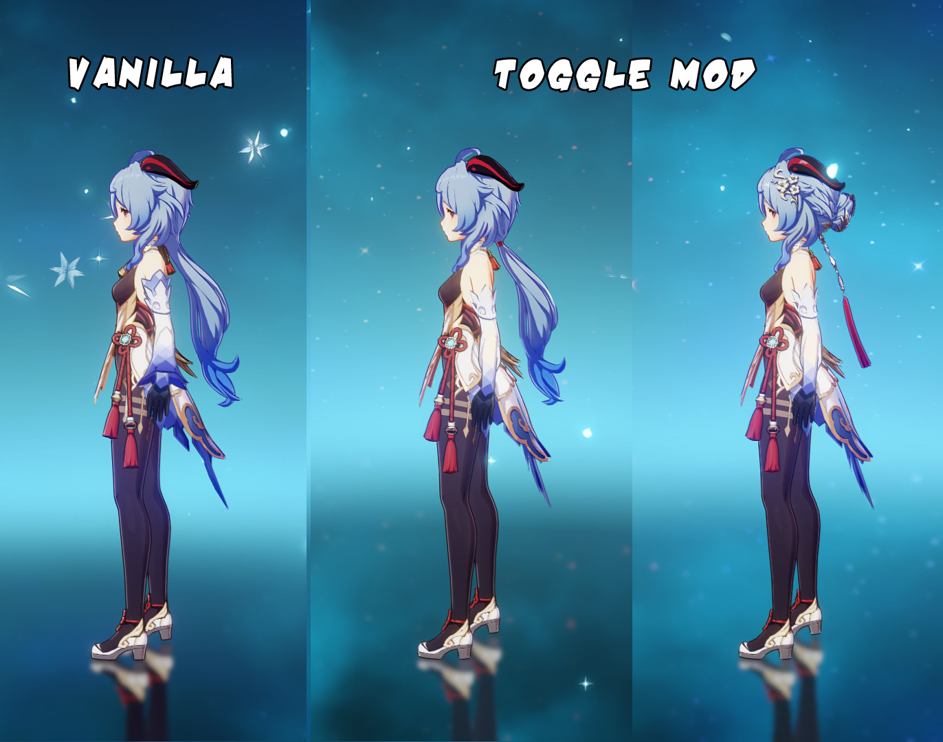 Ganyu simple edits thicc + purple ver Mod for Genshin Impact | GI Mods