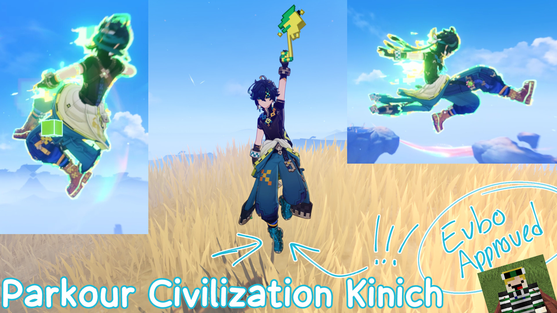 Parkour Civilization Kinich Mod for Genshin Impact | GI Mods