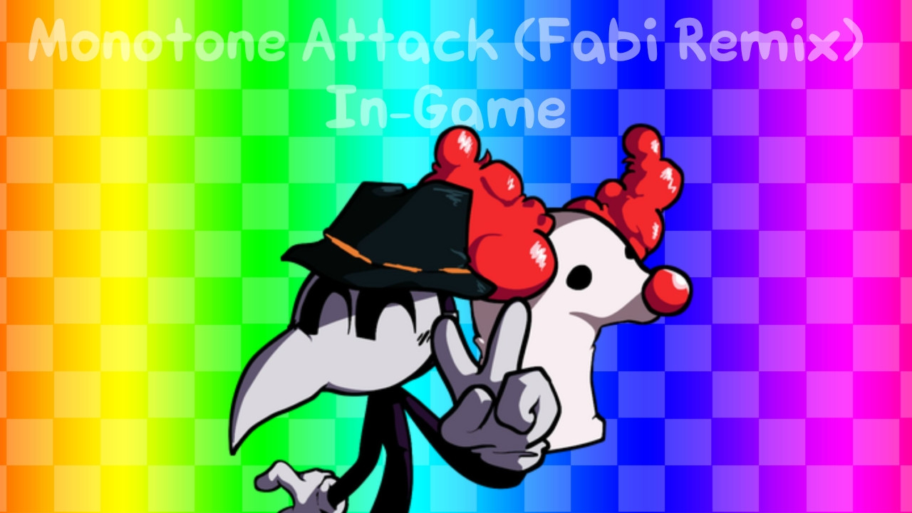 Monotone Attack Fabi Remix (in-game) Mod for Friday Night Funkin' | FNF Mods