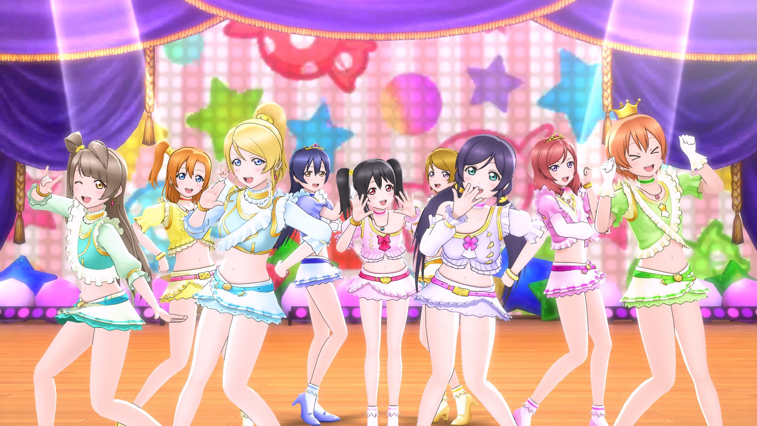 Muse Music Start With Pantsu (Short Skirt) Mod for Love Live! School Idol Festival ALL STARS ...