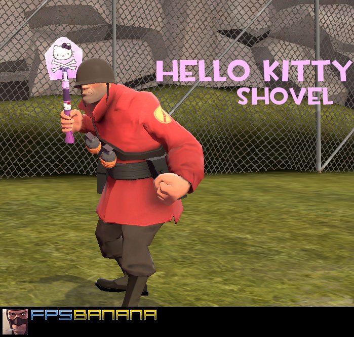 Hello Kitty Shovel Mod for Team Fortress 2 | TF2 Mods