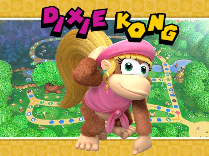 Dixie Kong Mod for Mario Party Superstars | MPS Mods