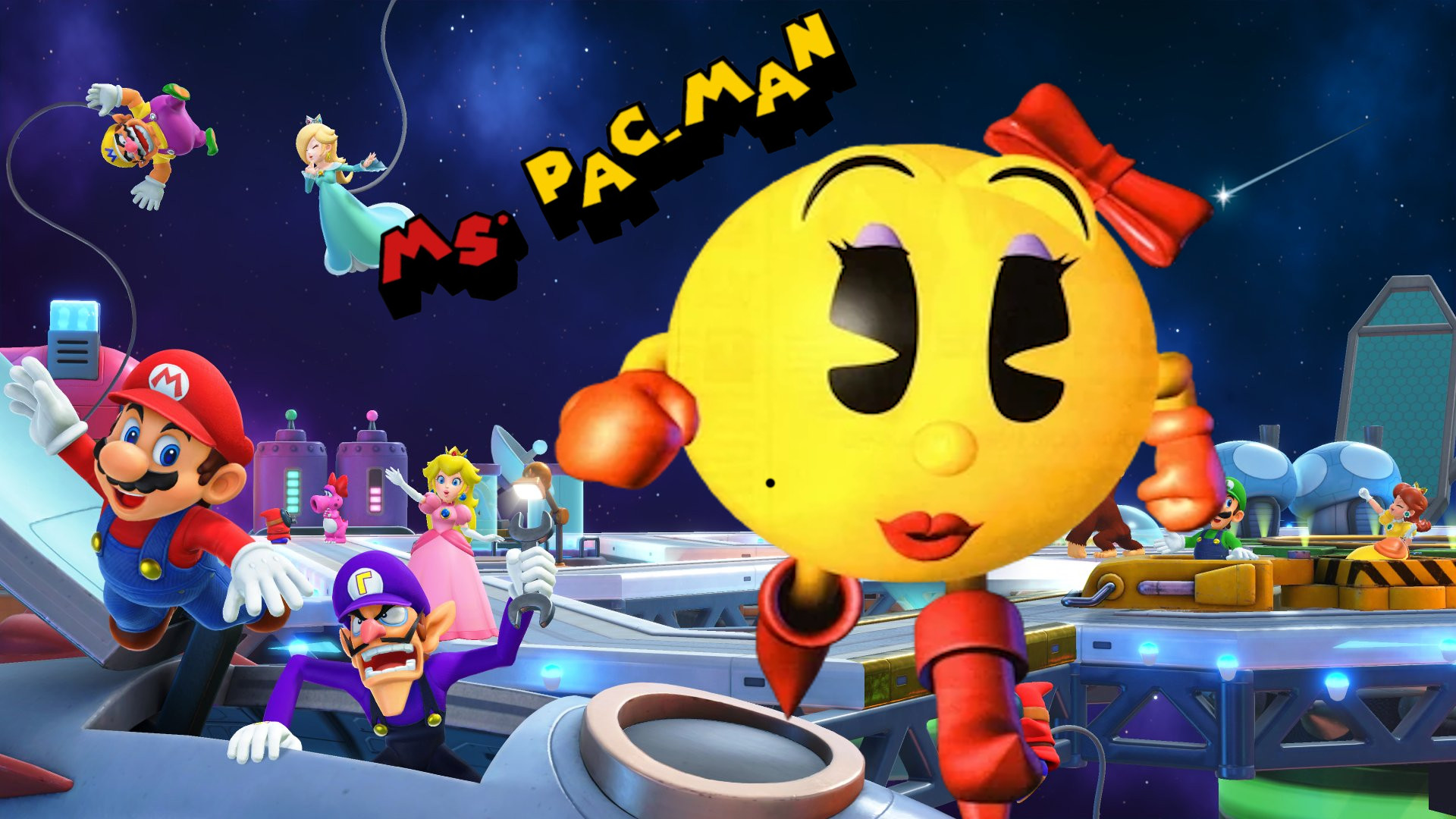 Ms. Pac-Man Mod for Mario Party Superstars | MPS Mods