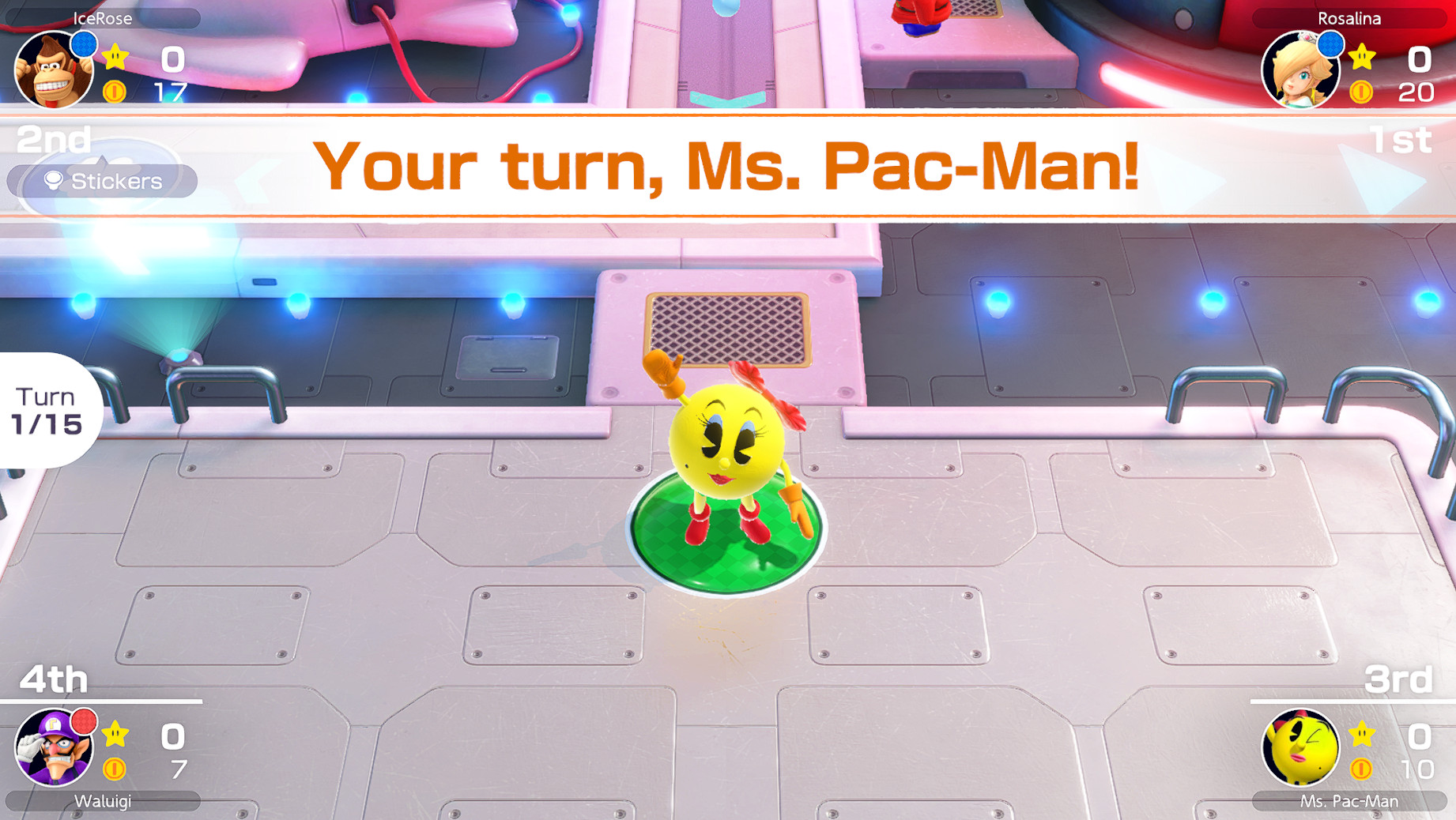Ms. Pac-Man Mod for Mario Party Superstars | MPS Mods