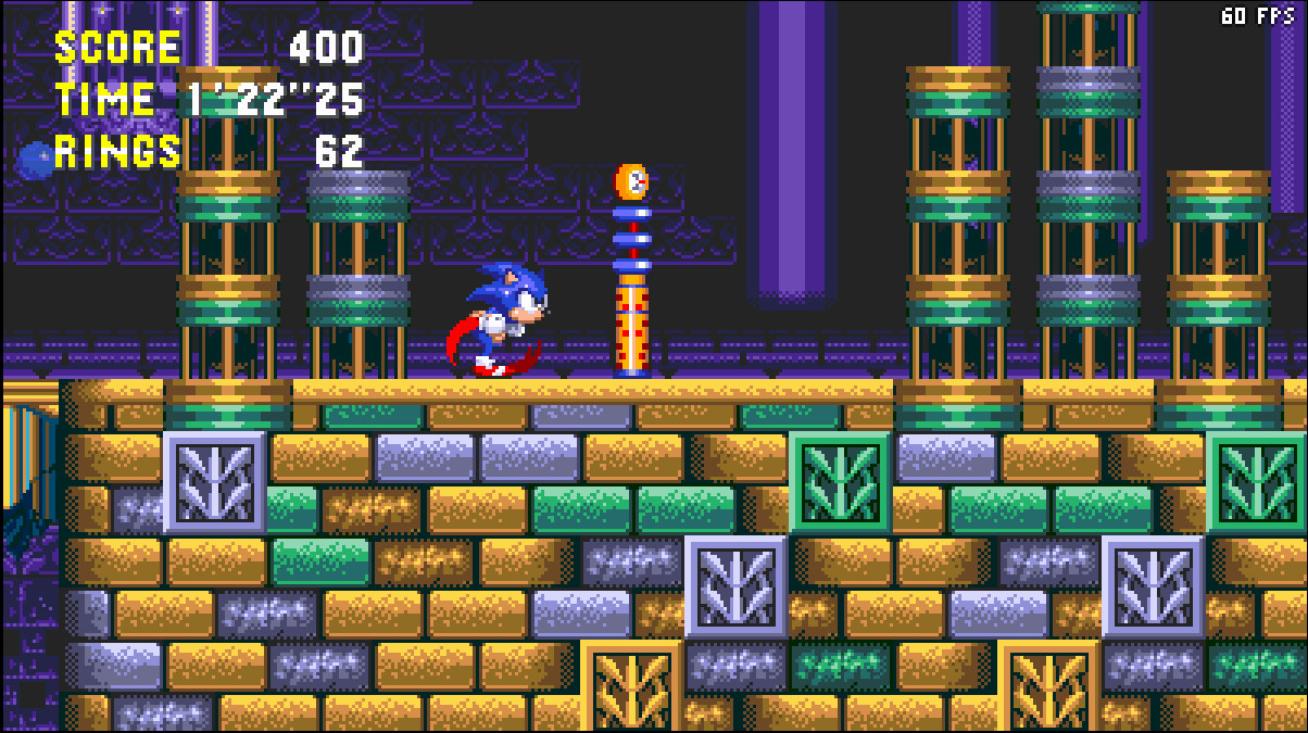 Better Time Attack Goal Pole Sprite Mod for Sonic 3 A.I.R. | S3AIR Mods