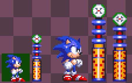 Better Time Attack Goal Pole Sprite Mod for Sonic 3 A.I.R. | S3AIR Mods