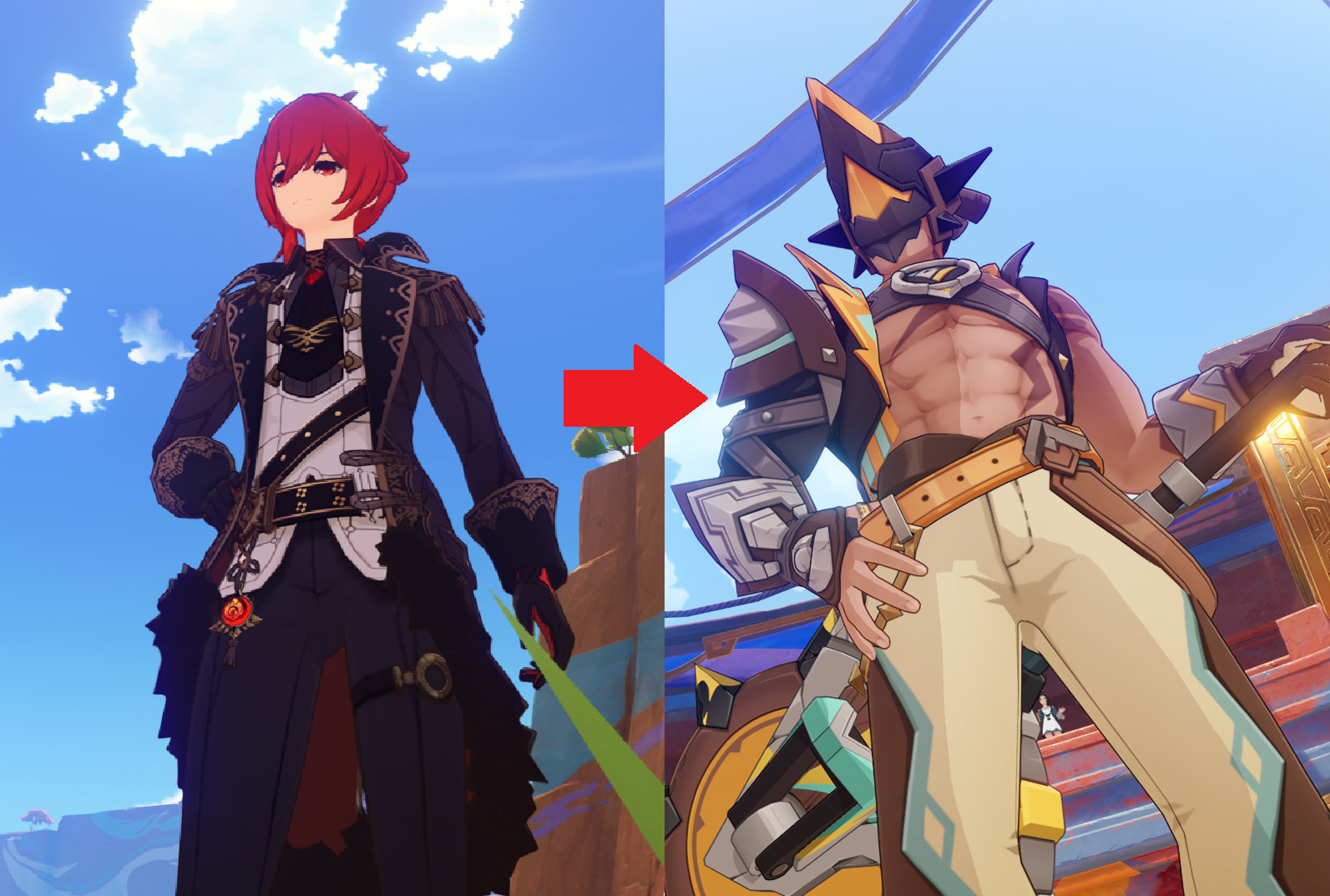 Diluc as Nkunga (Rockbreaker Blade) Mod for Genshin Impact | GI Mods