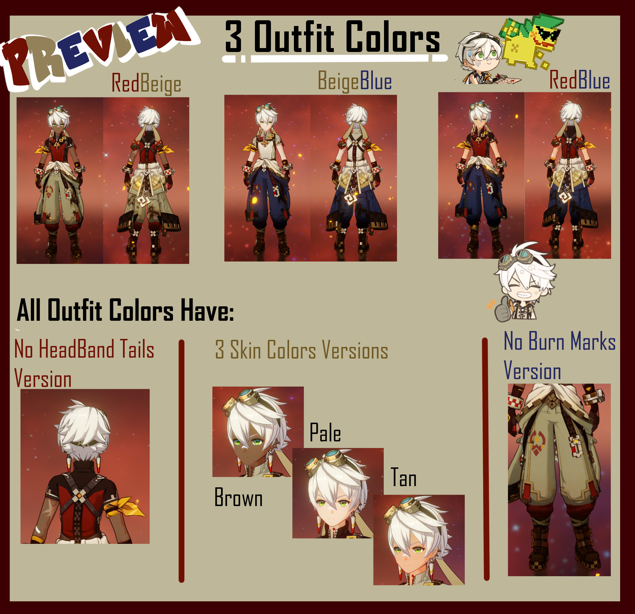 "Bich" Natlan Bennett Mod for Genshin Impact | GI Mods