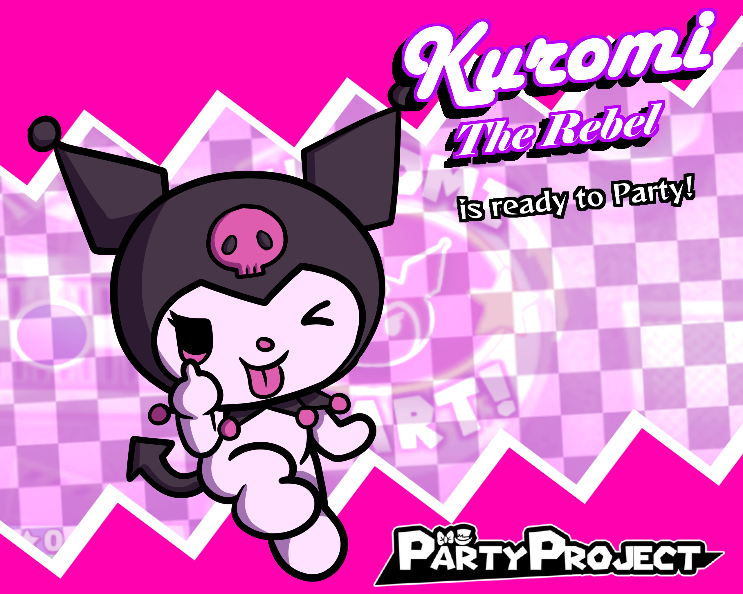 Kuromi, our favorite little Rebel! Mod for Party Project | PProject Mods
