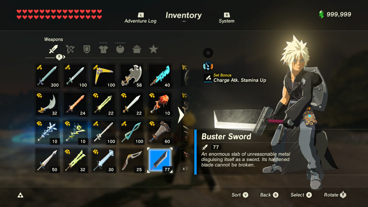 Cloud MOD Mod for The Legend of Zelda: Breath of the Wild (Switch ...